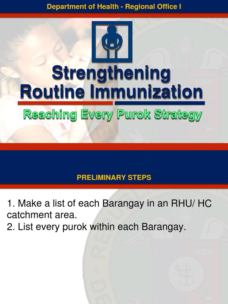 2 Reaching Every Purok - Step by Step ProcessV2 | PDF | Vaccines | Dose ...