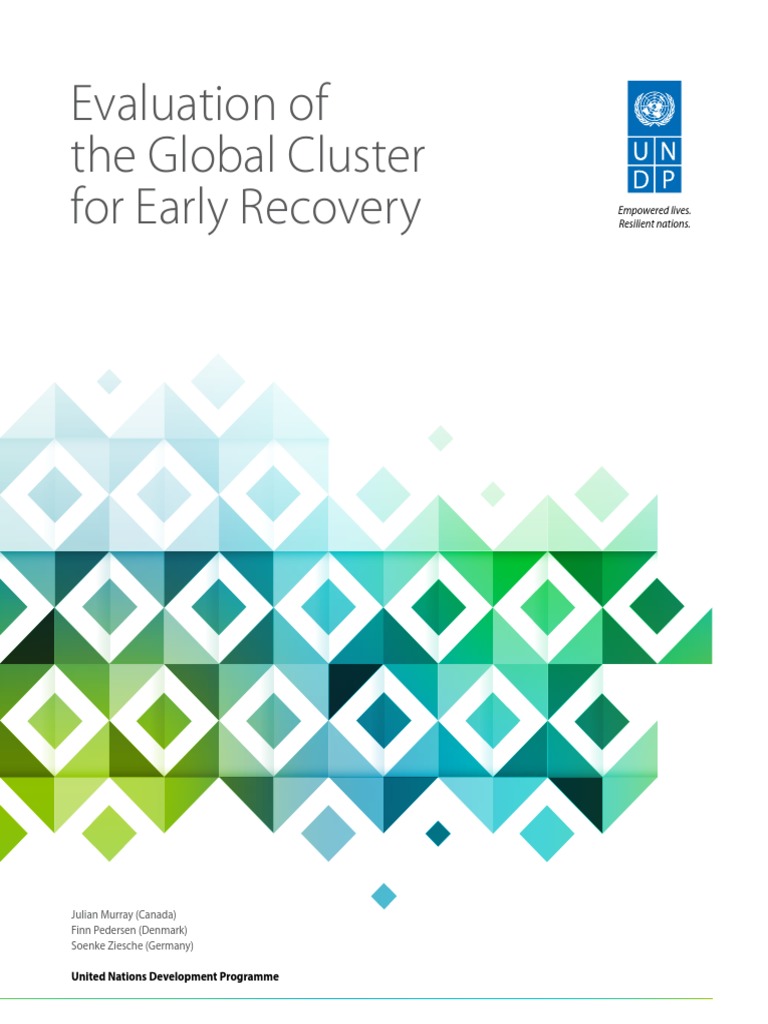 UNDP-evaluation of The Global Cluster For Early Recovery - 2018 | PDF ...