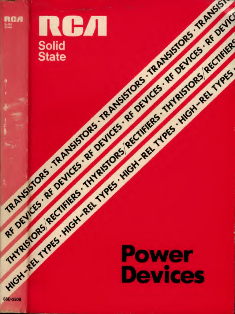 RcaPowerDevicesDataBook1978 Text | PDF | Transistor | Electrical Components