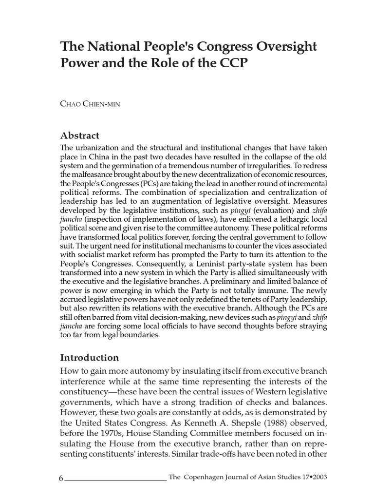 CCP 1 | PDF | Communist Party Of China | United States Congress