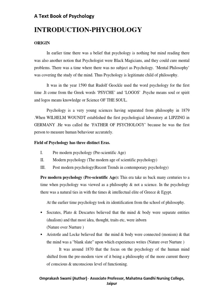Psychology Book PDF 1 | PDF | Experiment | Psychoanalysis
