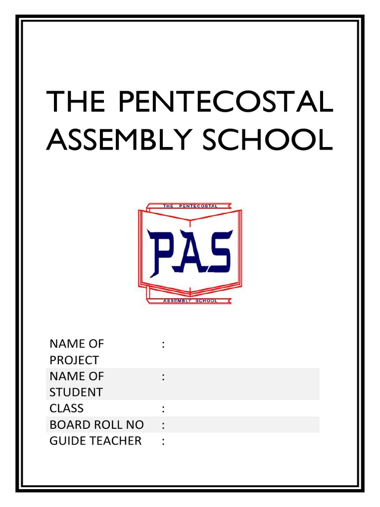 Chemistry Investigatory Project Cover Page | PDF