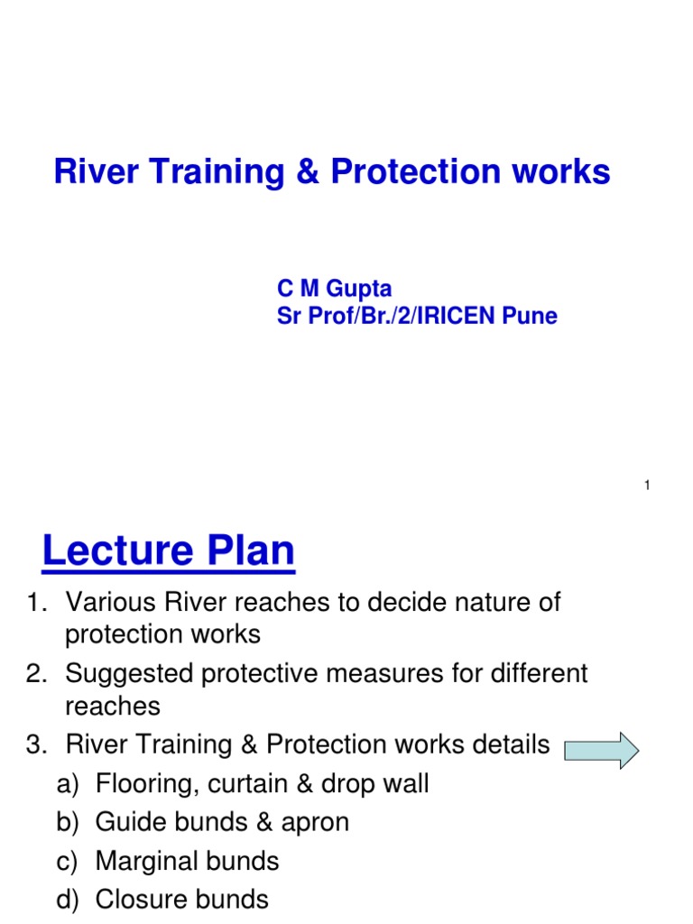 4.river Training & Protection Works March 19 | PDF | River | Erosion