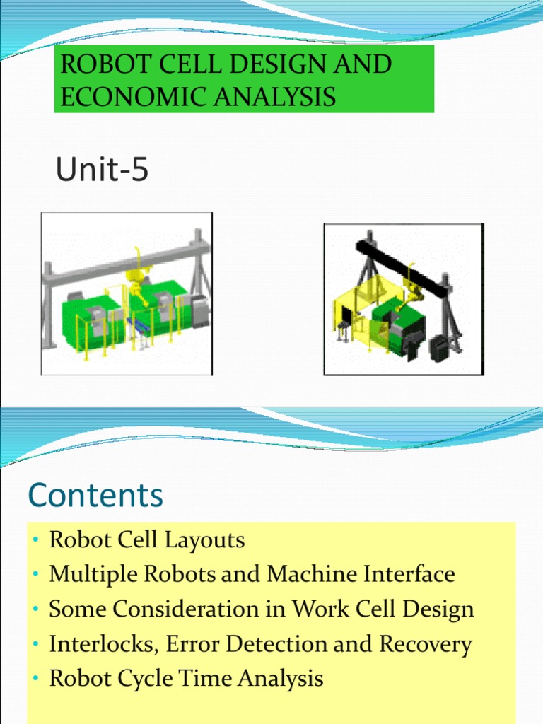 Robot Cell Design and Economic Analysis: Unit-5 | PDF