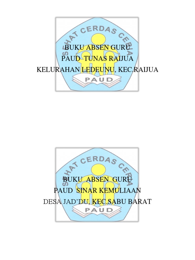 Cover Buku Absen Guru | PDF