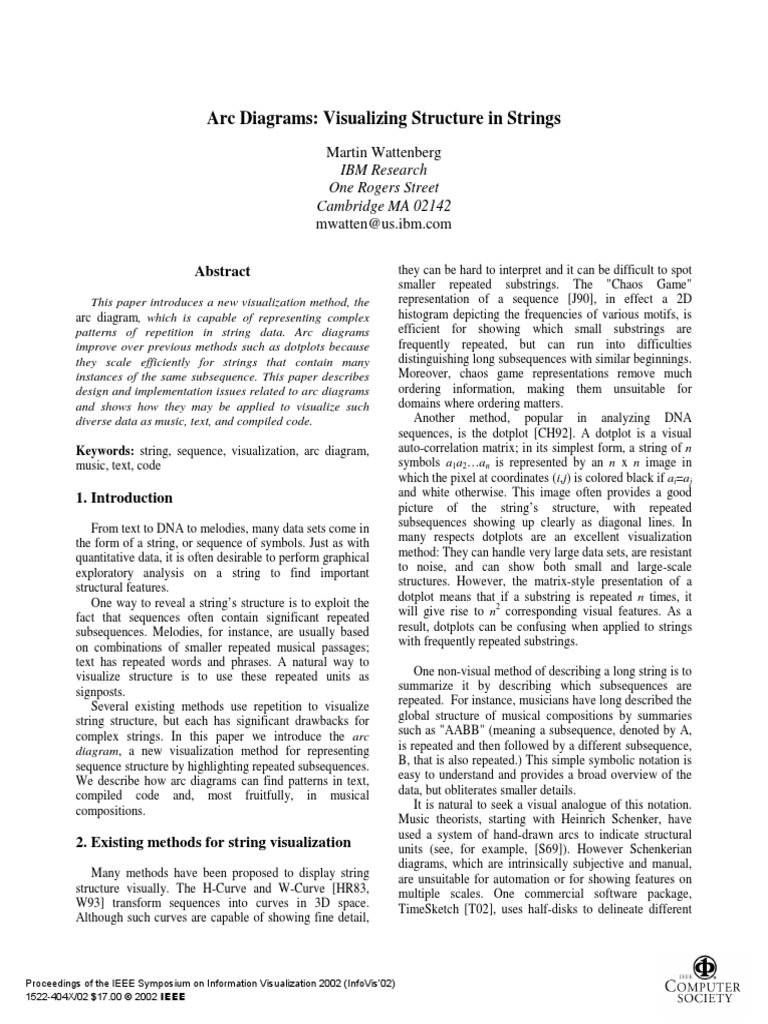 Arc Diagram | PDF | Nucleic Acid Sequence | String (Computer Science)