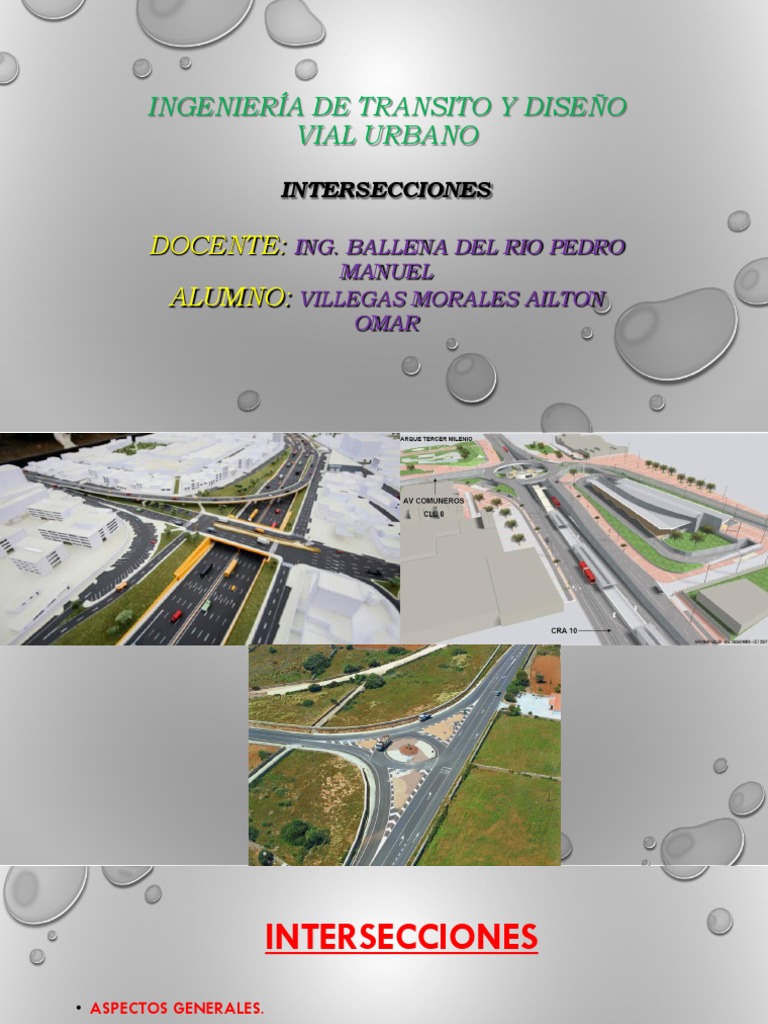 INTERSECCIONES VIALES | Intersección (carretera) | Transporte de tierra
