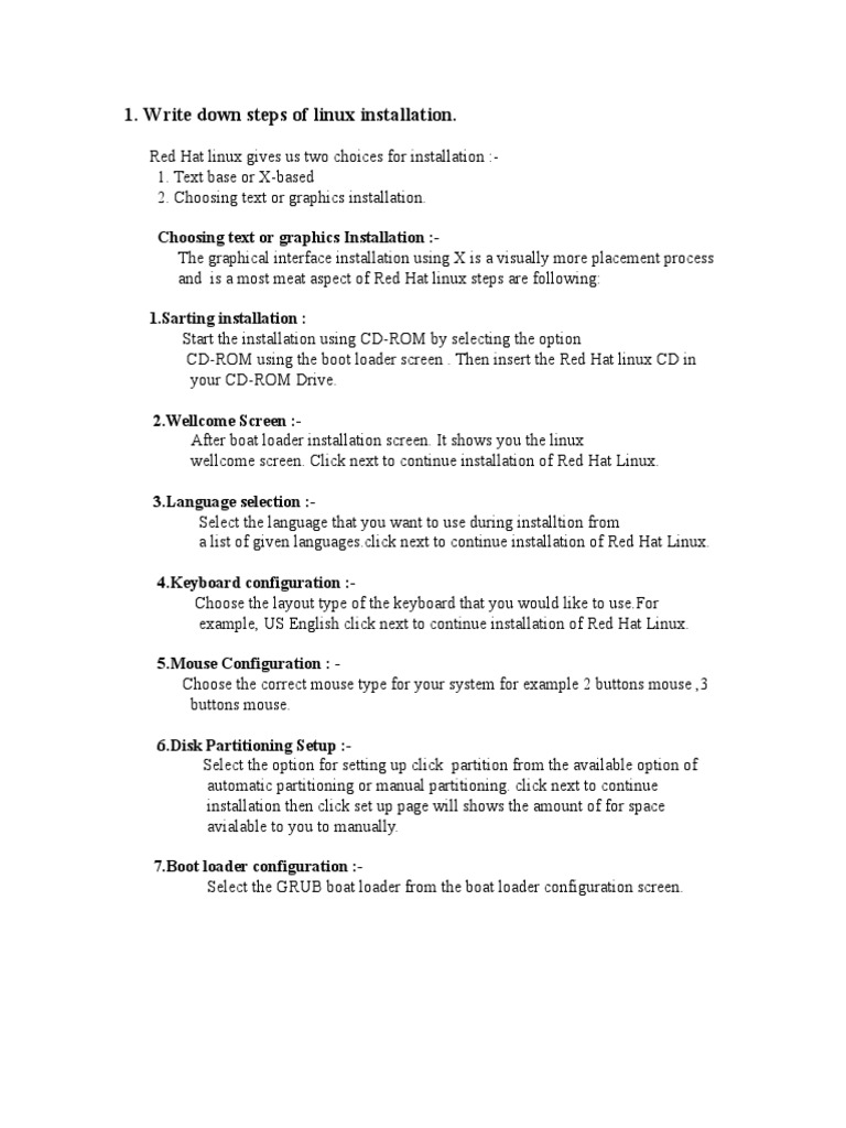 Linux 1 | PDF | Superuser | Installation (Computer Programs)