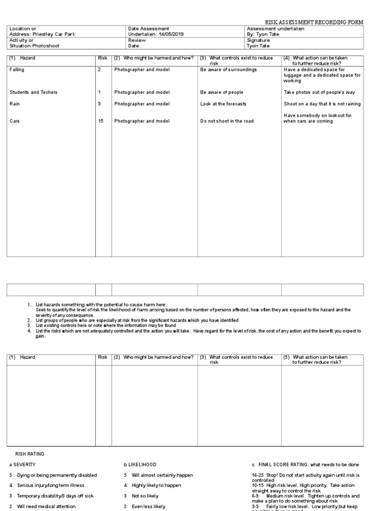 Risk Assessment College | PDF | Risk Assessment | Risk