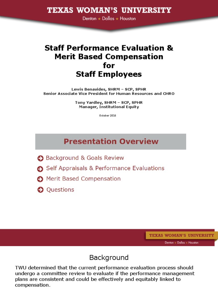 Implementing a Merit-Based Compensation System to Reward Performance ...
