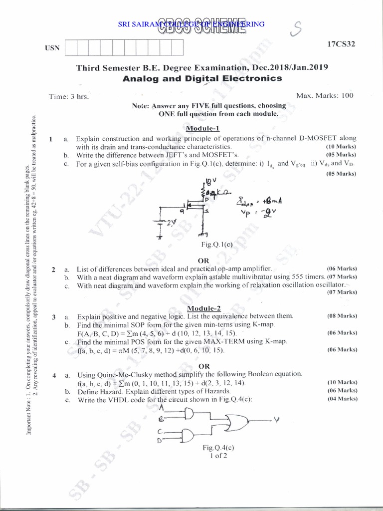 Analog & Digital Electronics | PDF | Electronics | Digital Technology
