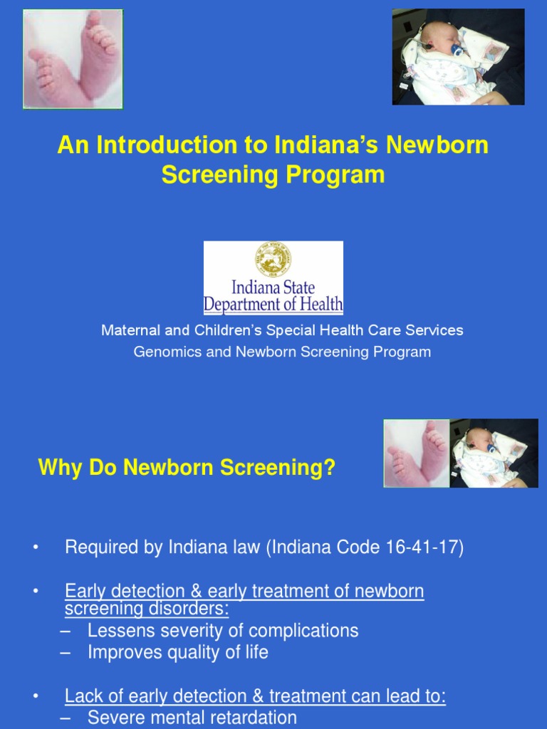 Introduction To Newborn Screening | PDF | Health Care | Medical Specialties