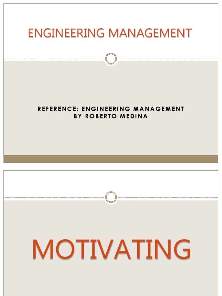Engineering Management Motivation Strategies | PDF | Career & Growth