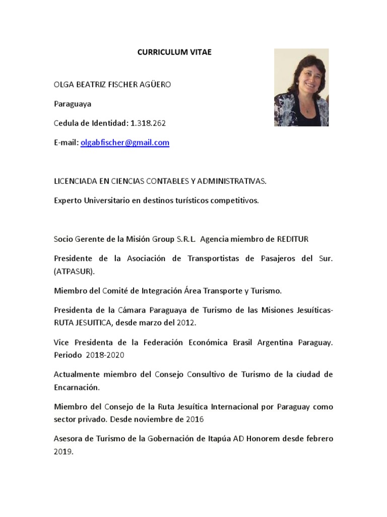 CV Olga Fischer | PDF