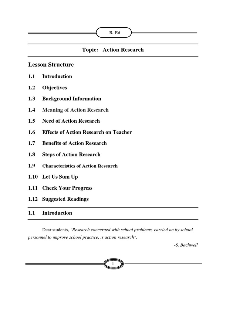 Action Research E Module | PDF | Action Research | Teachers