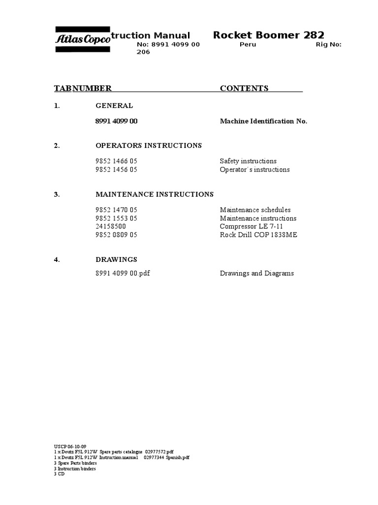 Instruction Manual: Rocket Boomer 282 | PDF | Technology & Engineering