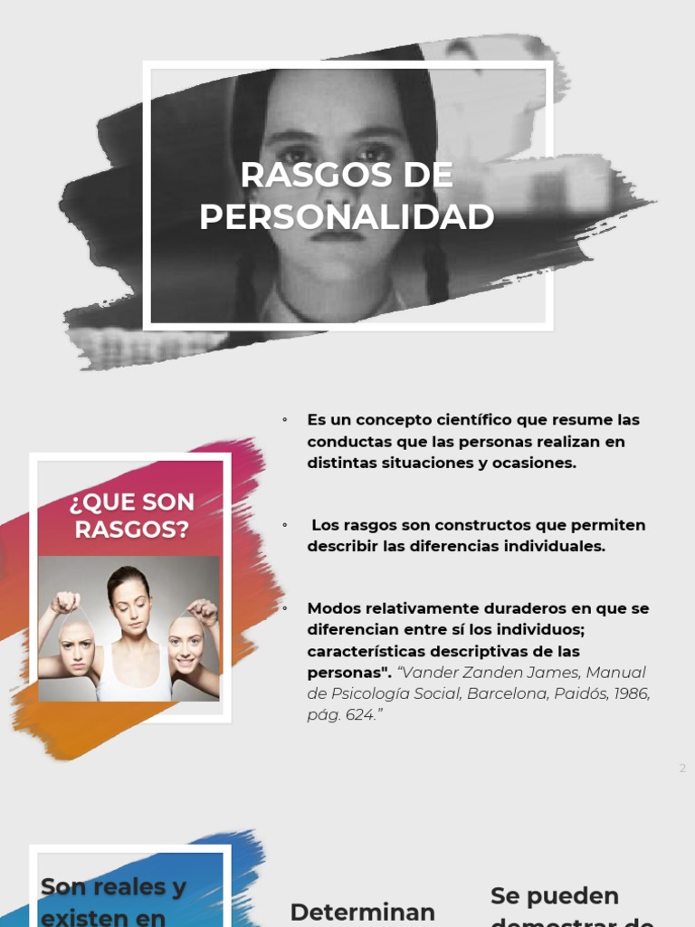 Rasgos de Personalidad y Teorías Clave | PDF | Acción (filosofía ...