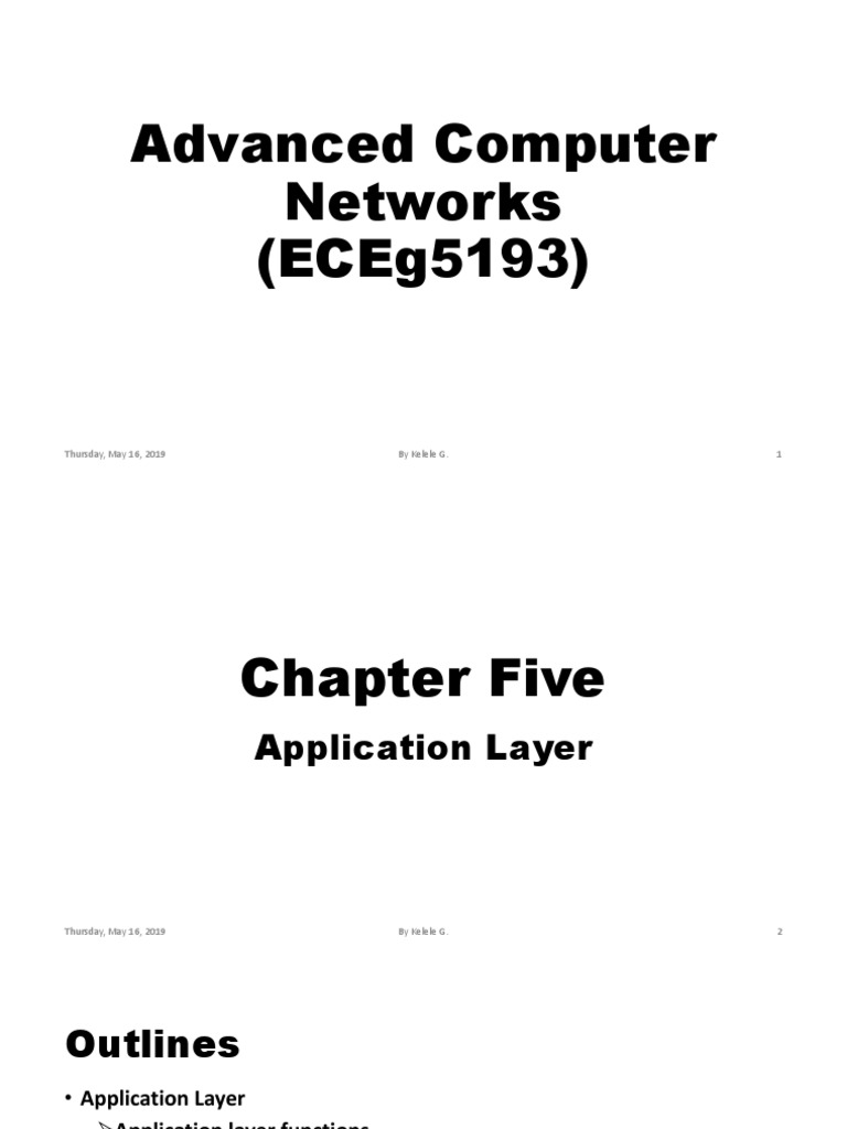 Chapter 5 - Application Layer | PDF | File Transfer Protocol | Domain ... Chapter 5 - Application Layer | PDF | File Transfer Protocol | Domain ...