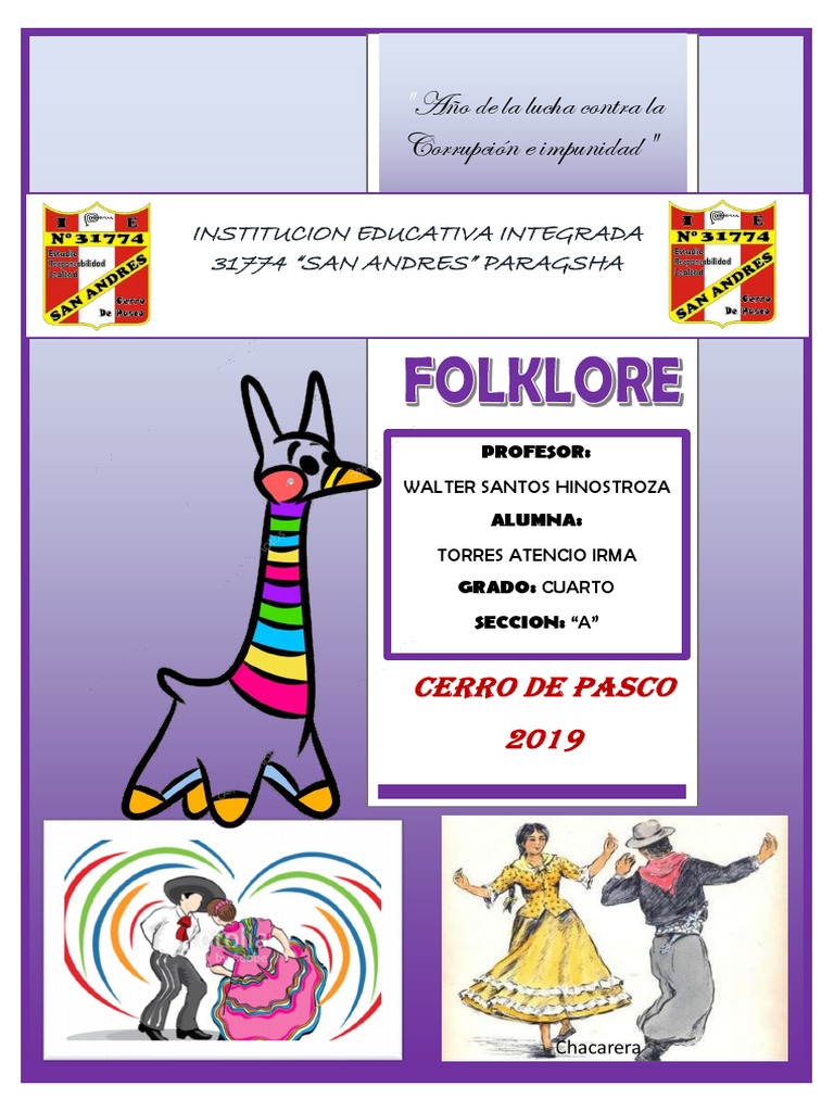 Caratula Folklore | PDF | Garganta Humana | Voz humana
