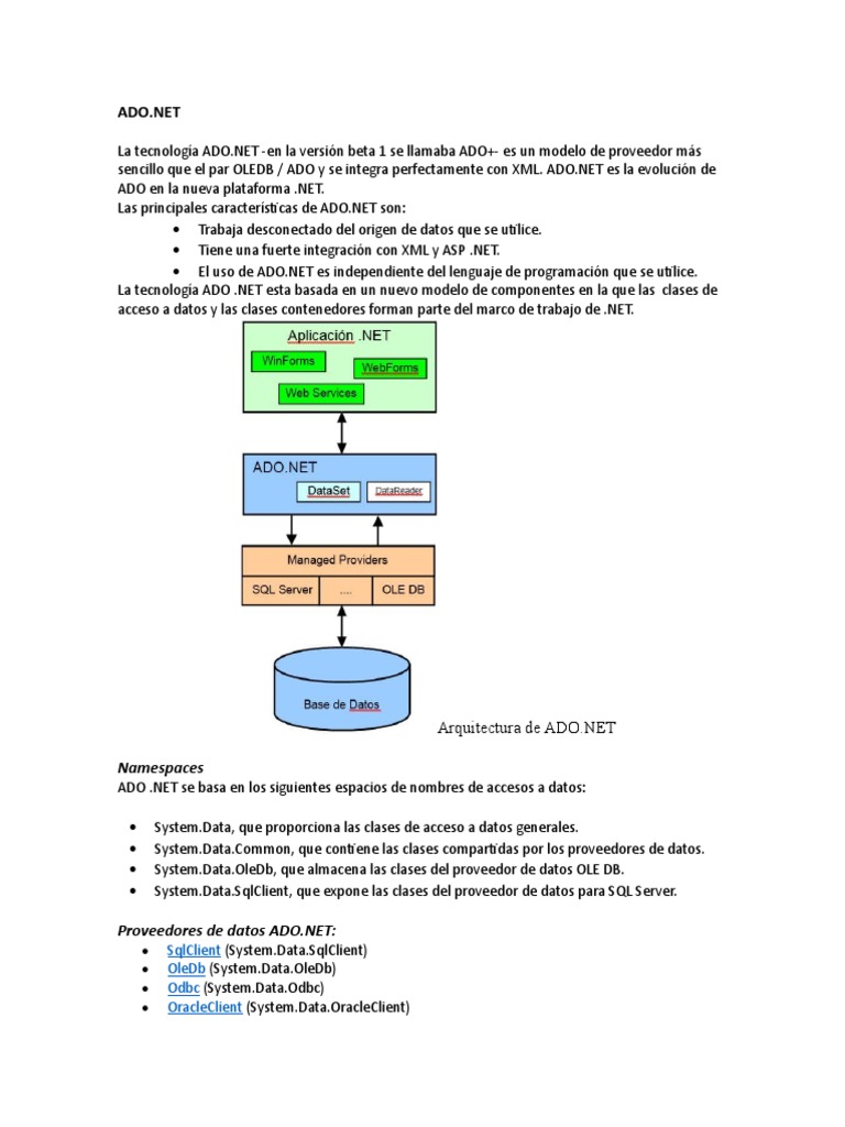 Entity Framework Pdf Active X Data Objects Gestión De Datos