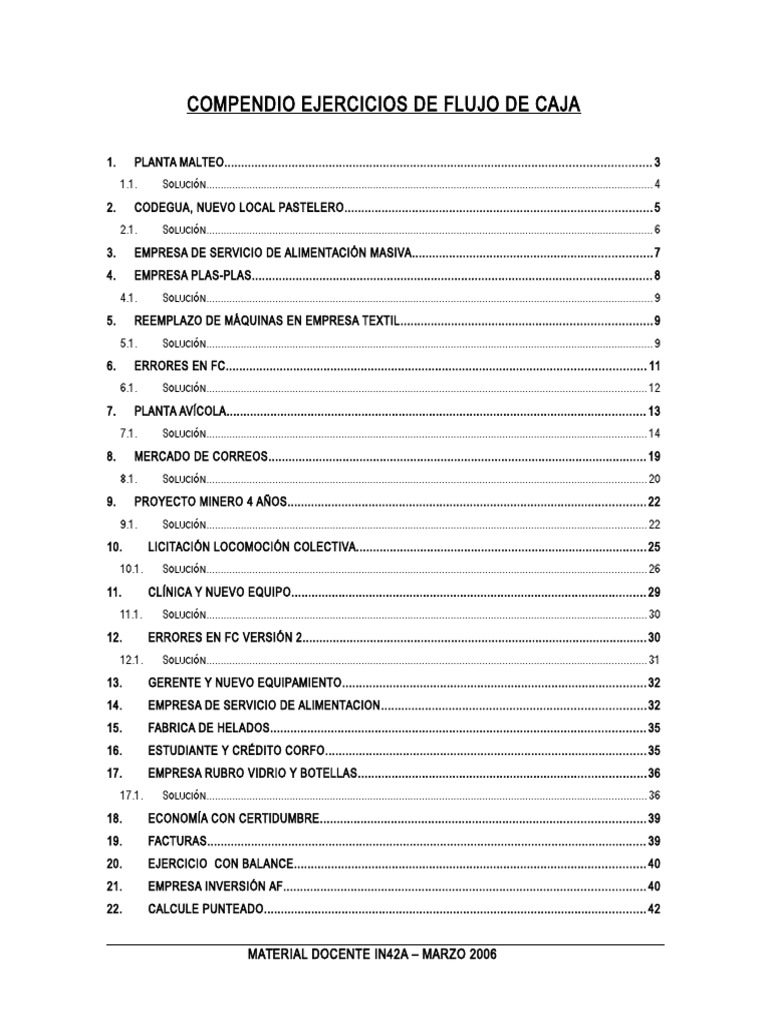 Flujo de Caja Compendio | PDF | Depreciación | Amortización (Negocio)