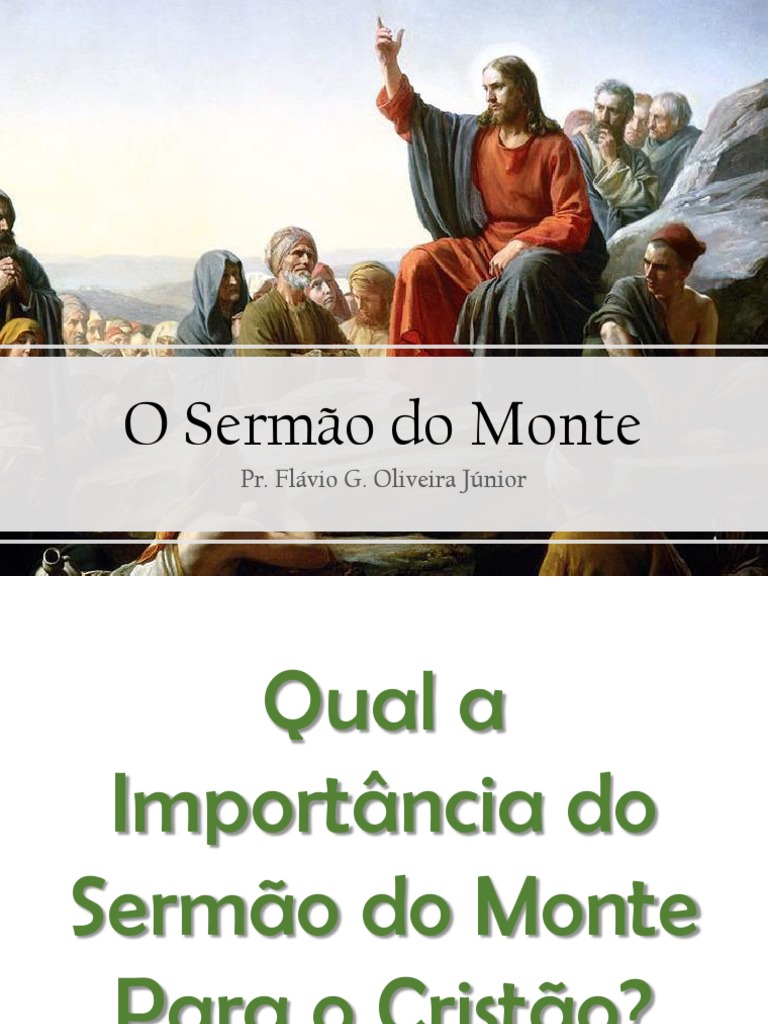01 O Sermão Do Monte Pdf Sermão No Monte O Reino De Deus