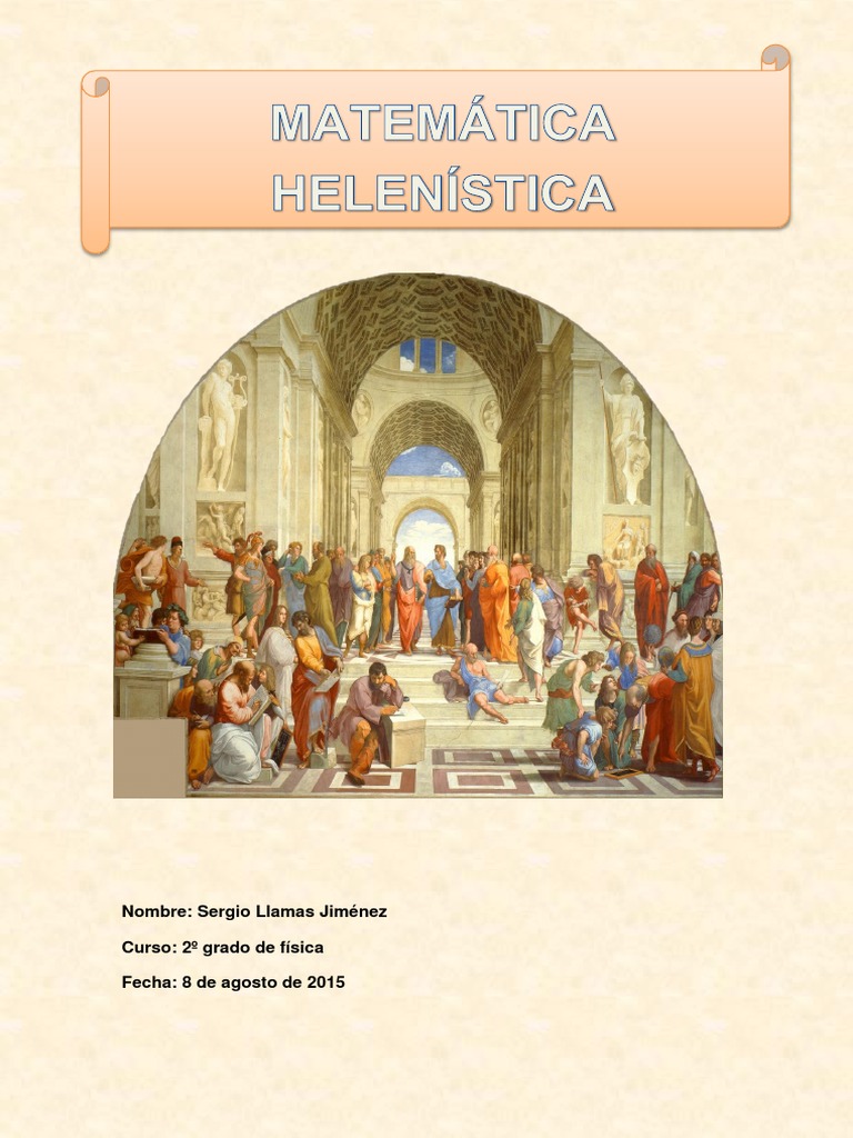Matemática Helenística | PDF | Periodo helenístico | Geometría hiperbólica