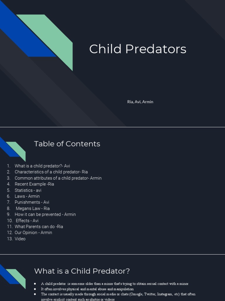 Child Predators | PDF | Sexual Abuse | Child Sexual Abuse