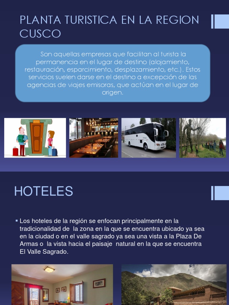 Planta Turistica en La Region Cusco | PDF | Viajes y turismo