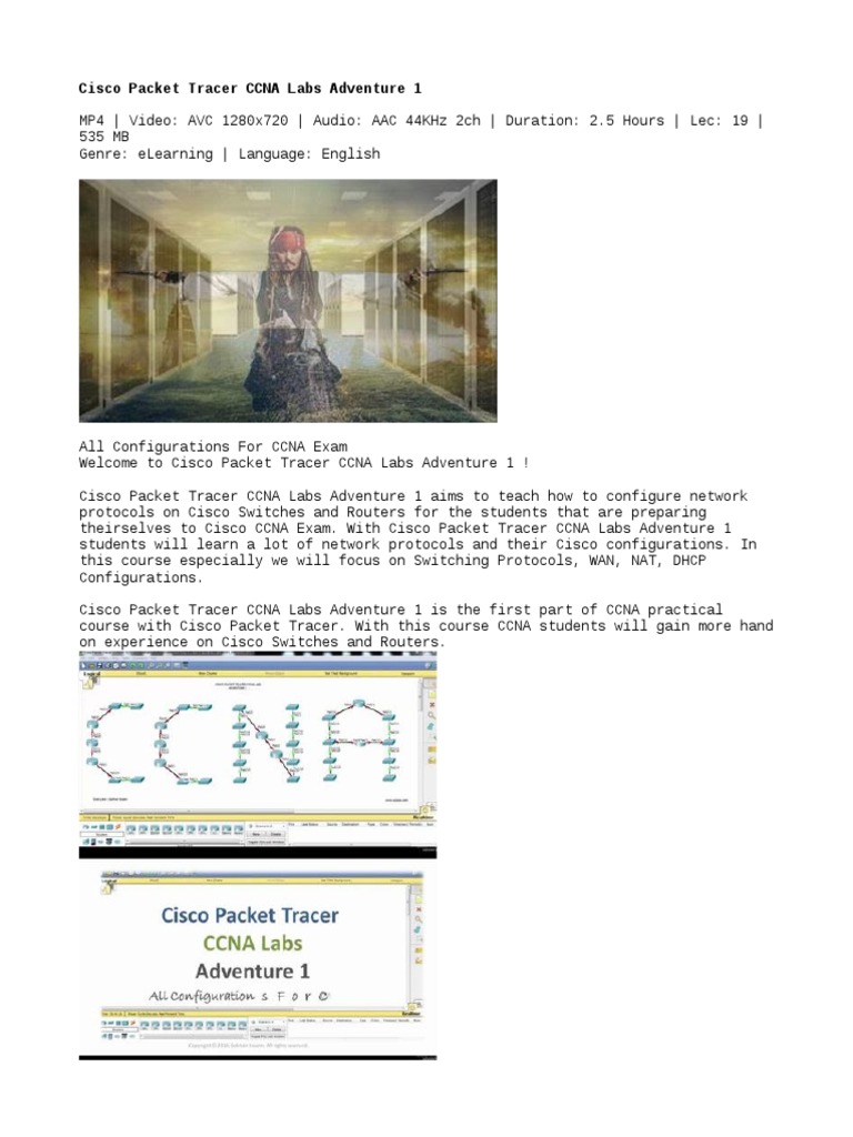 Cisco Packet Tracer CCNA Labs Adventure 1 | PDF | Home & Garden