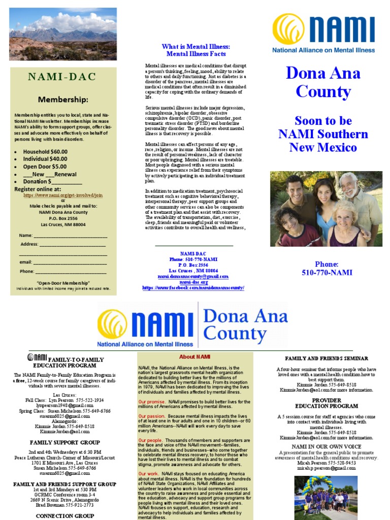 Nami-Dac Brochure | PDF | Obsessive–Compulsive Disorder | Mental Disorder
