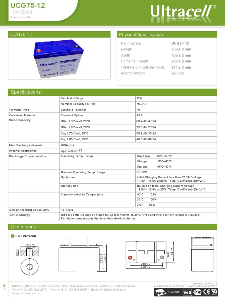 Ucg75 12 PDF | PDF | Electrical Components | Energy Storage