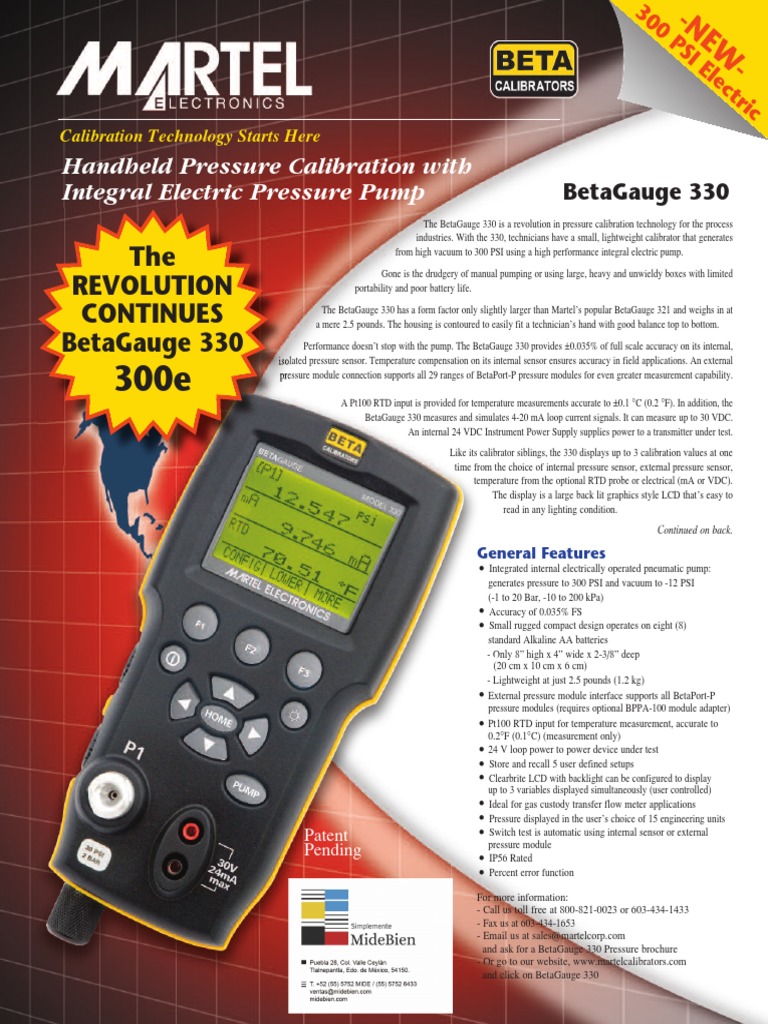 The Revolution Continues Betagauge 330: Handheld Pressure Calibration ...