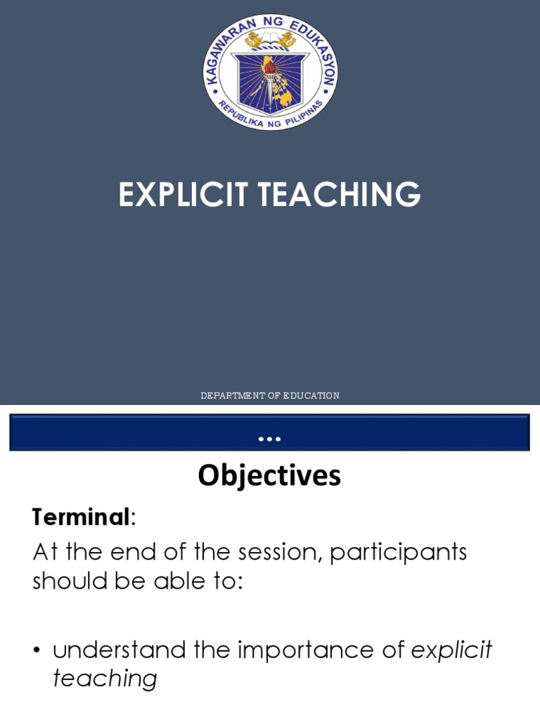 Understanding the Components of Explicit Instruction | PDF | Teaching ...