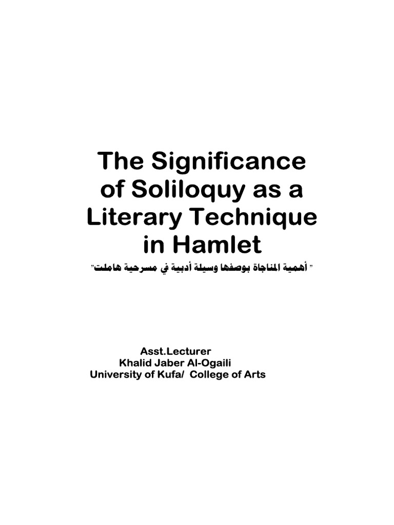 Hamlets Soliloquies-1 PDF | PDF | Hamlet | Tragedy