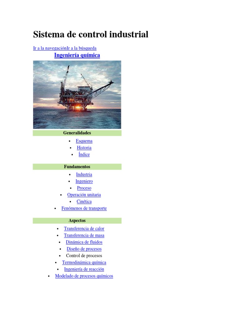 Sistema de Control Industrial | PDF | Scada | Controlador lógico ...