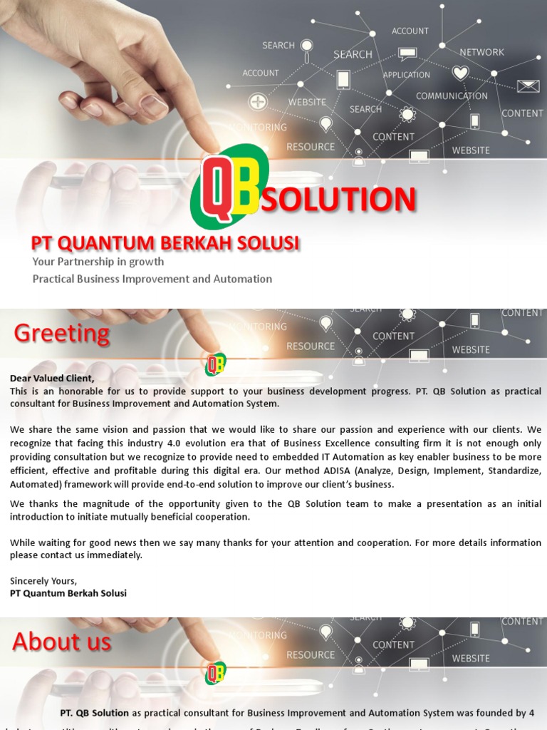 Business Improvement & Automation Solutions | PDF | Strategic ...