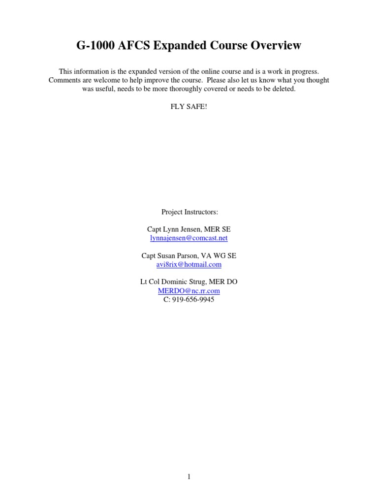 GFC 700 Training Overview2 7C03137697E94 | PDF | Aerospace Engineering ...