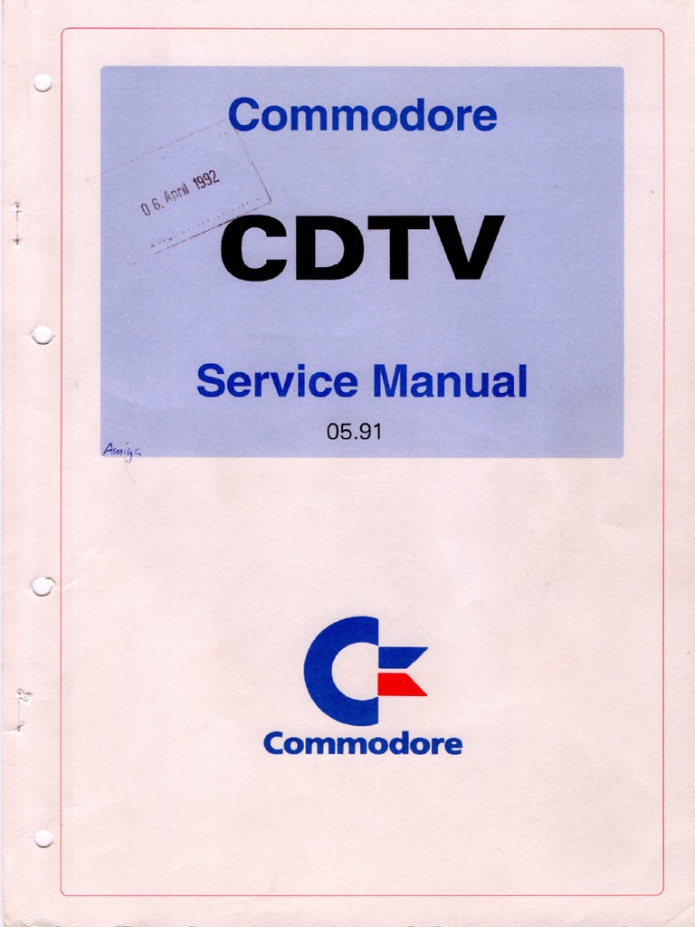 Commodore Amiga CDTV Service Manual | PDF