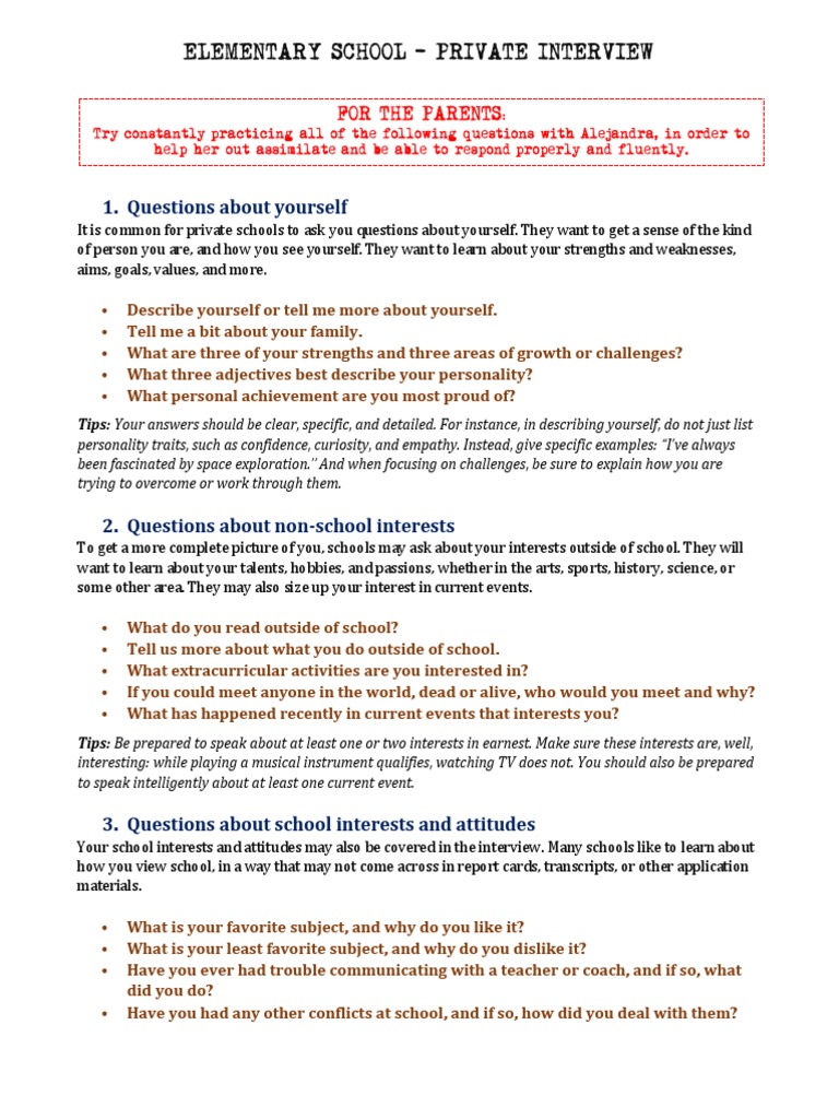 INTERVIEW (Random Questions) - Alejandra Bastidas | PDF | Attitude ...