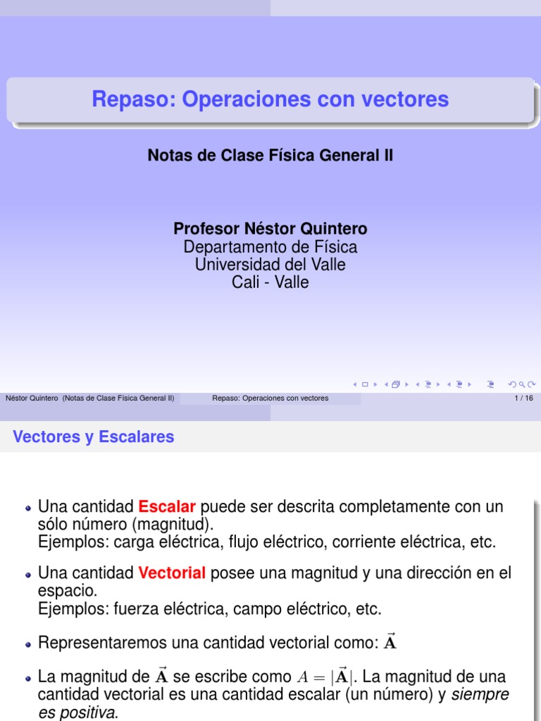 Repaso Vectores | PDF | Vector Euclidiano | Álgebra abstracta