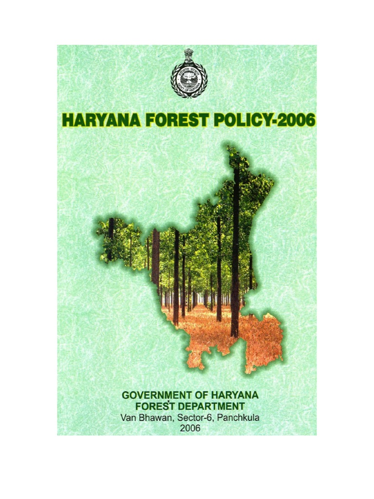 Forest Policy 2006 | PDF | Forestry | Forests