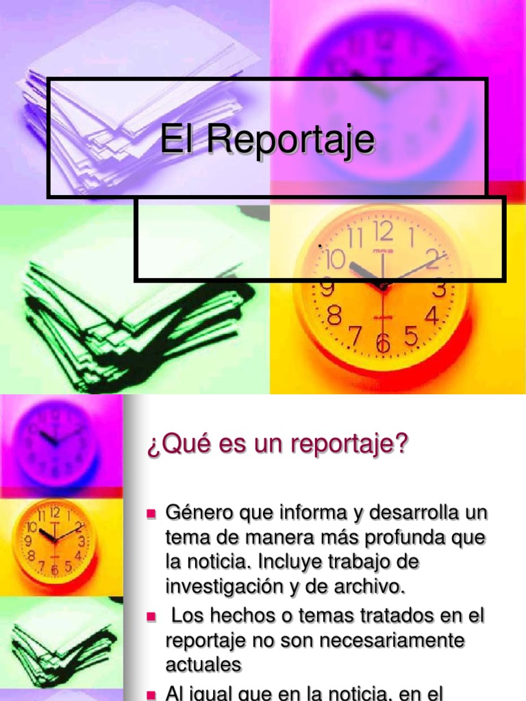 El-Reportaje.ppt | Información