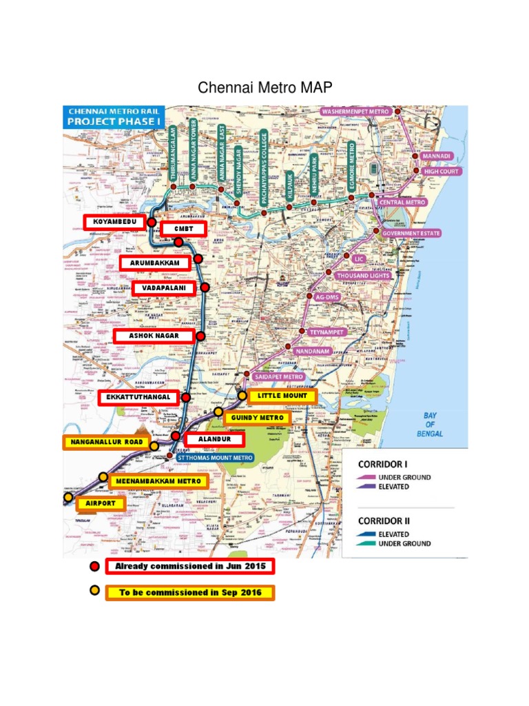 Chennai Metro Map PDF | PDF