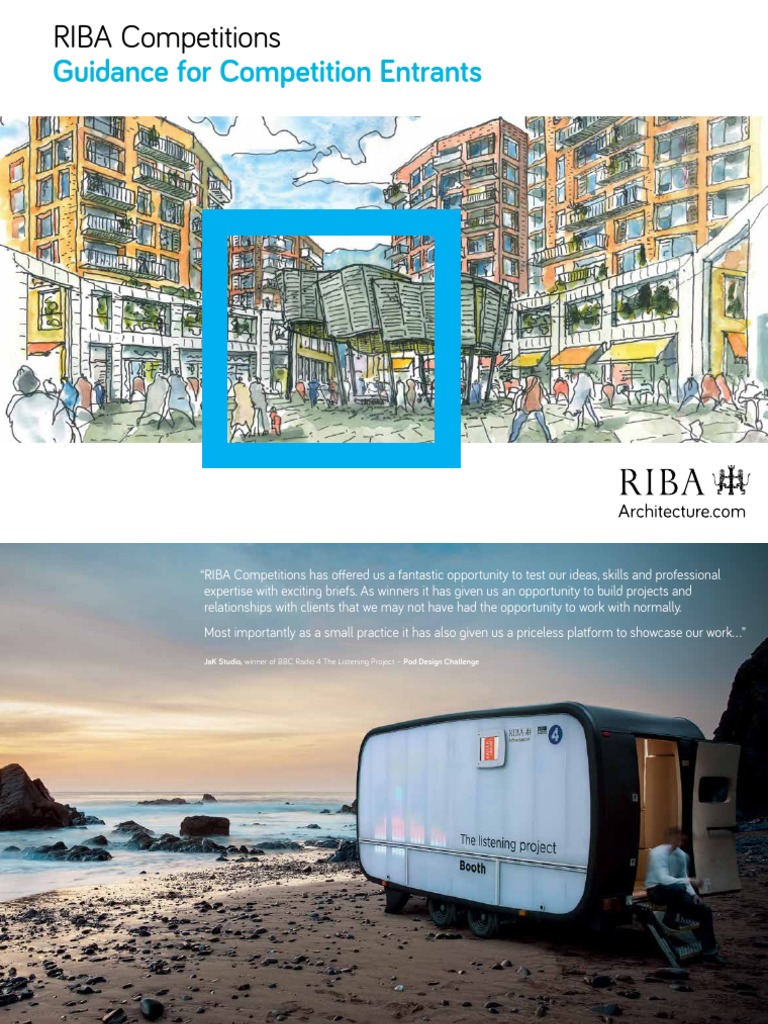 RIBA Competitions Entrant Guide | PDF | Competition | Evaluation
