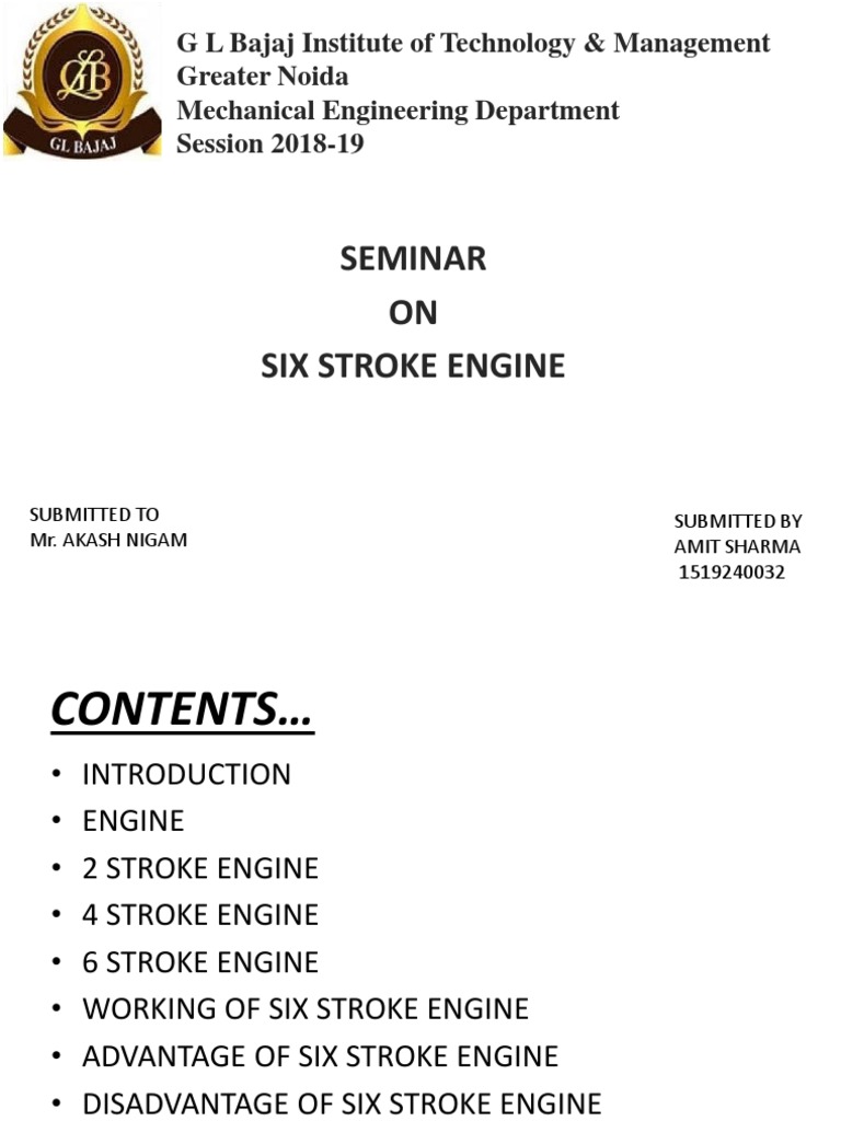 Six Stroke Engine | PDF | Internal Combustion Engine | Engines