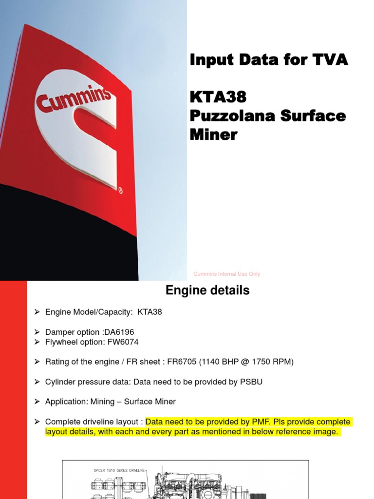 TVA Input Document | PDF | Transmission (Mechanics) | Pump