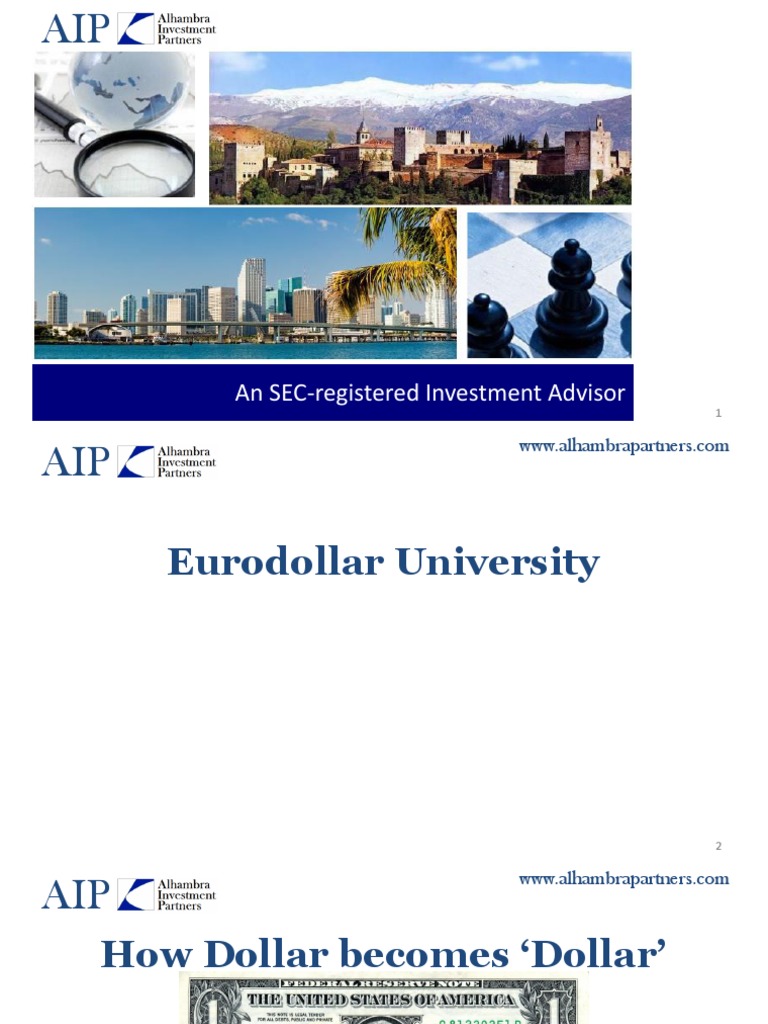 Eurodollar University Full SlideDeck | PDF | Money Supply | Stock Market