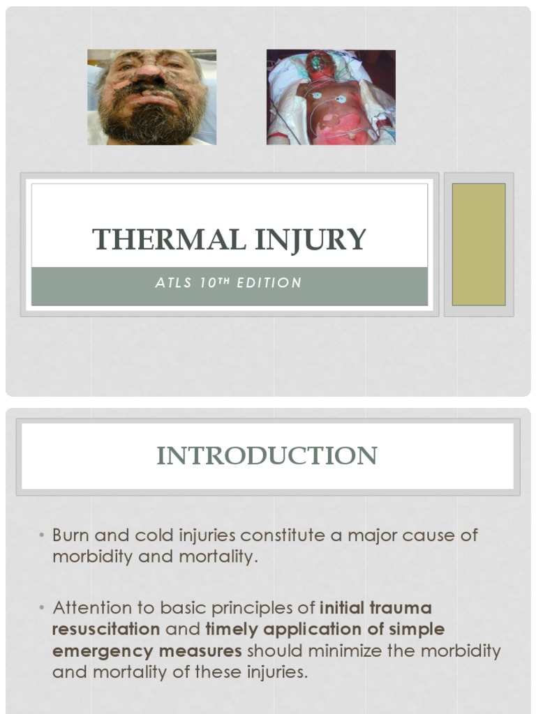 Atls Trauma Thermal | PDF | Burn | Hypothermia