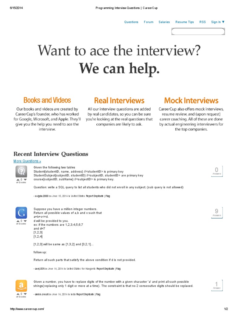 Top 20 Job Interview Questions and Answers | PDF | Interview | Question